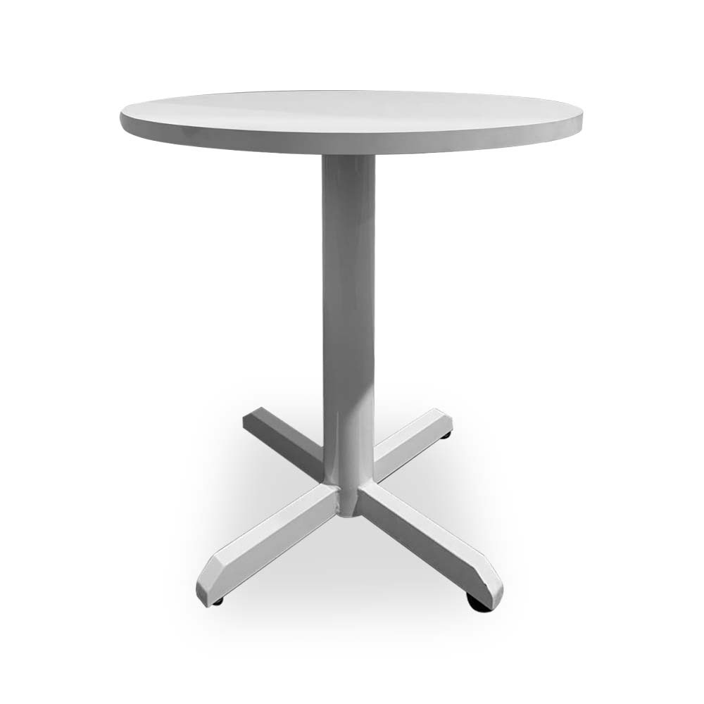 MoreSmart Round Table (White Cross Leg) | MoreDesign.com