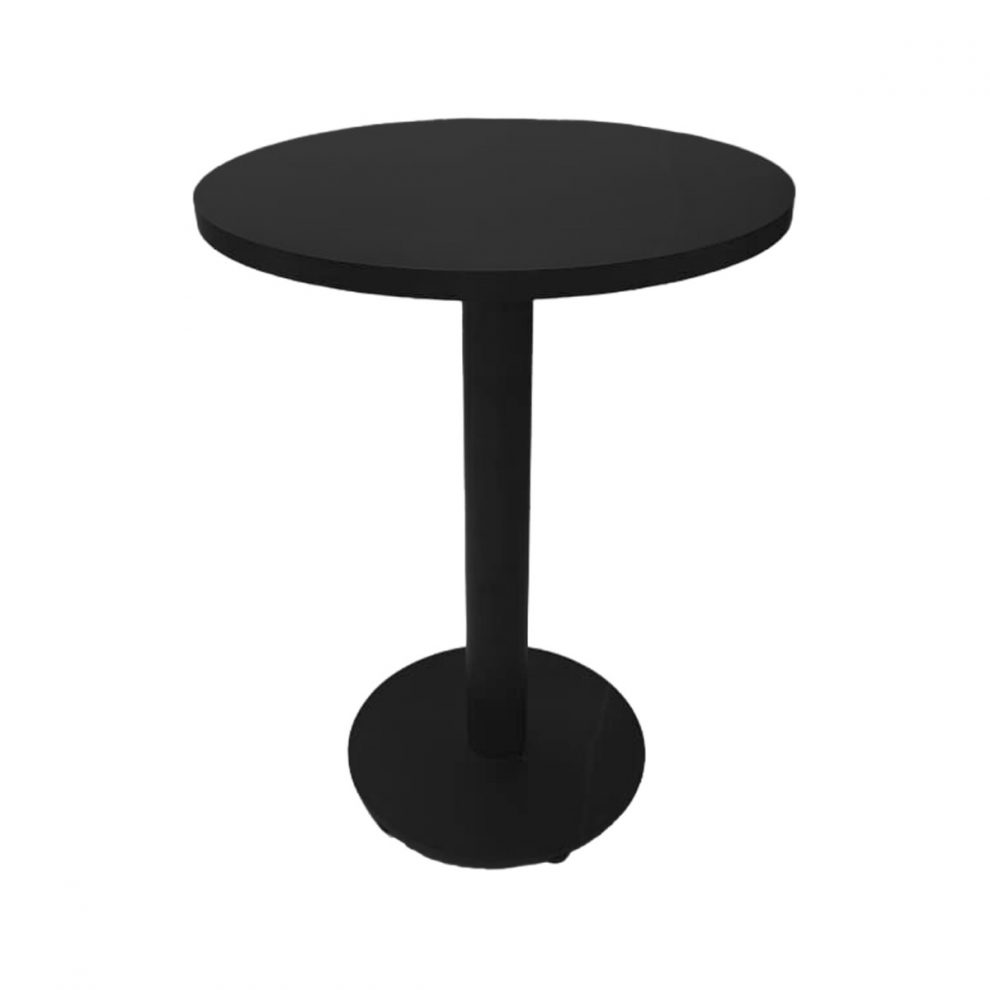 HPL 60Dia Round Table (Black Round Leg) | MoreDesign.com