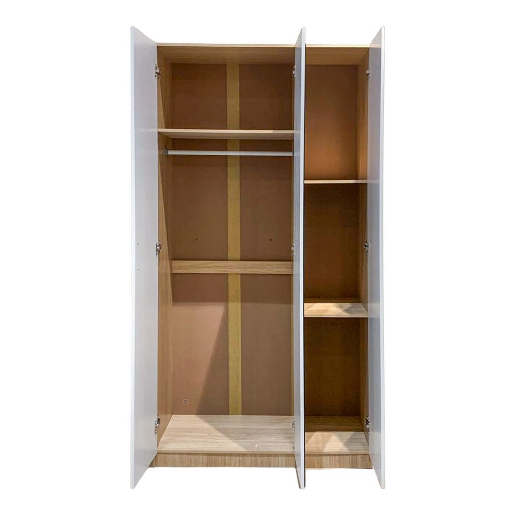 Kenji 3 Door Wardrobe (Middle Mirror) | MoreDesign.com