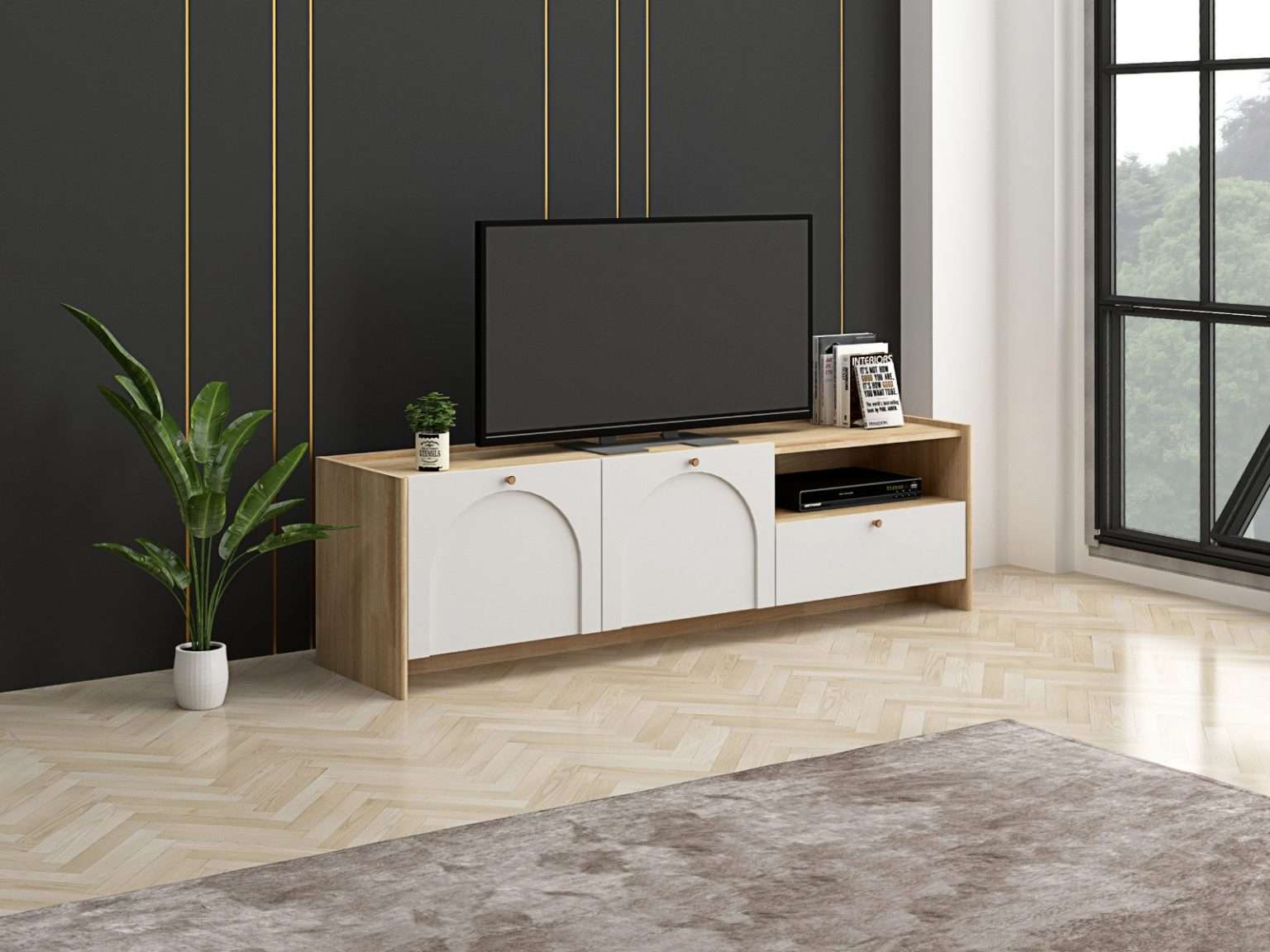 Arch TV Console | MoreDesign.com