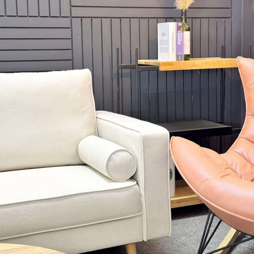 Benji-MZ 3 Seater Sofa (Easy Clean Beige) | MoreDesign.com
