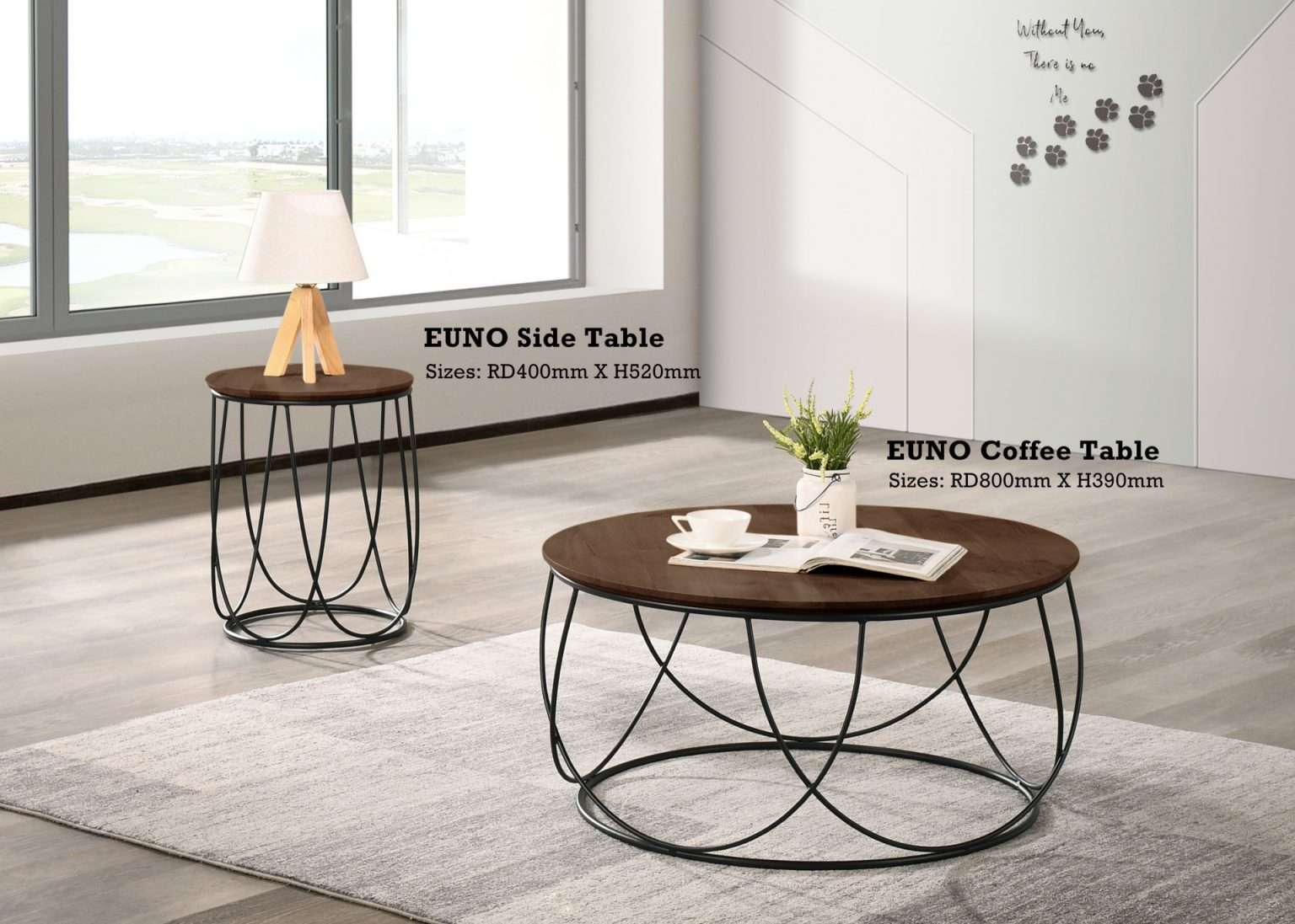 Euno Coffee Table Walnut | MoreDesign.com