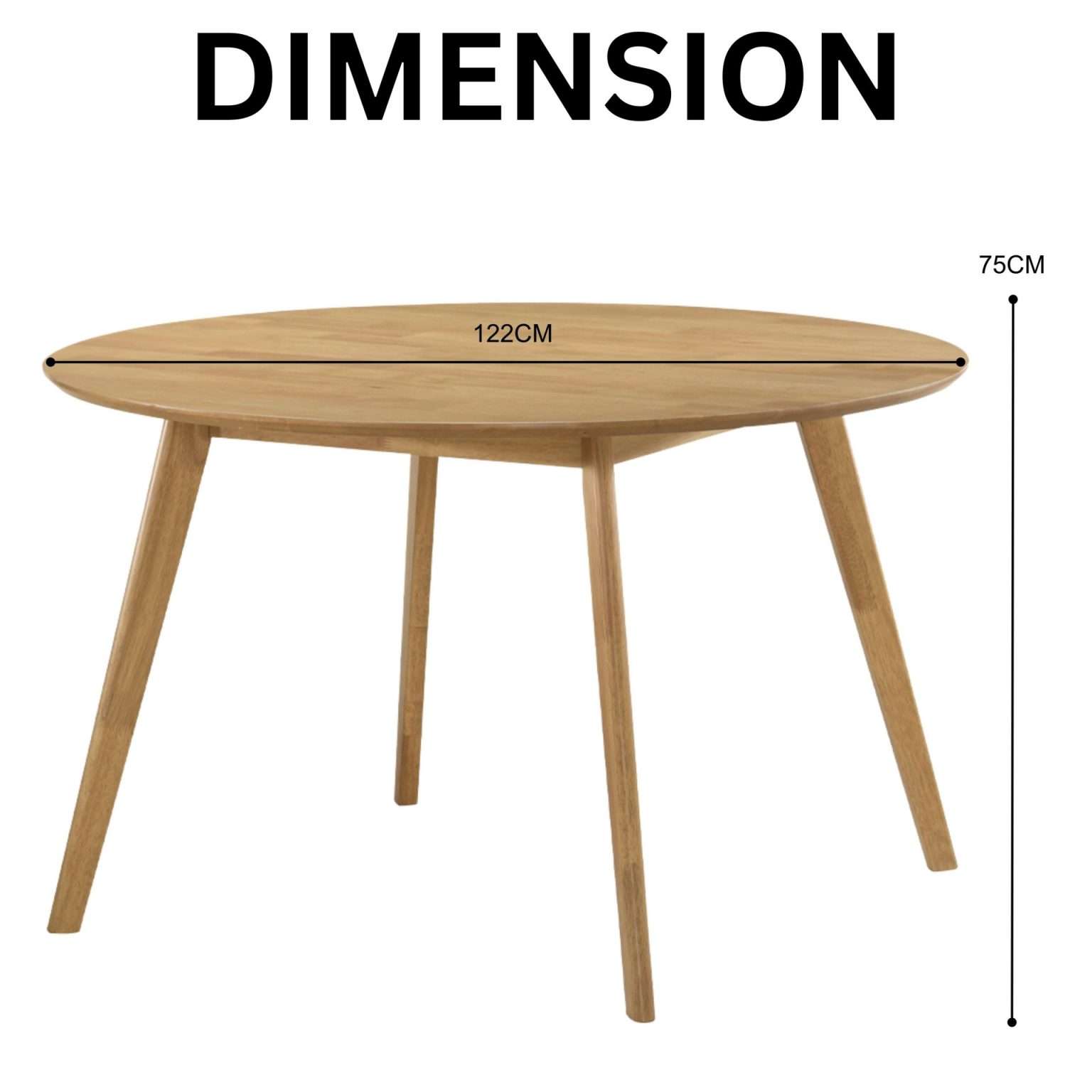Miti Round Dining Table Natural | MoreDesign.com